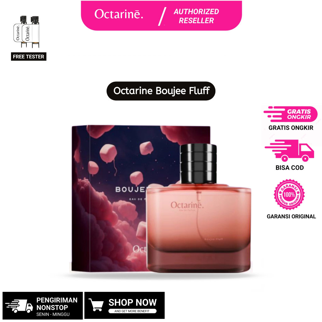 Jual Octarine - Boujee Fluff Aroma Marshmallow Strawberry Vanilla ...