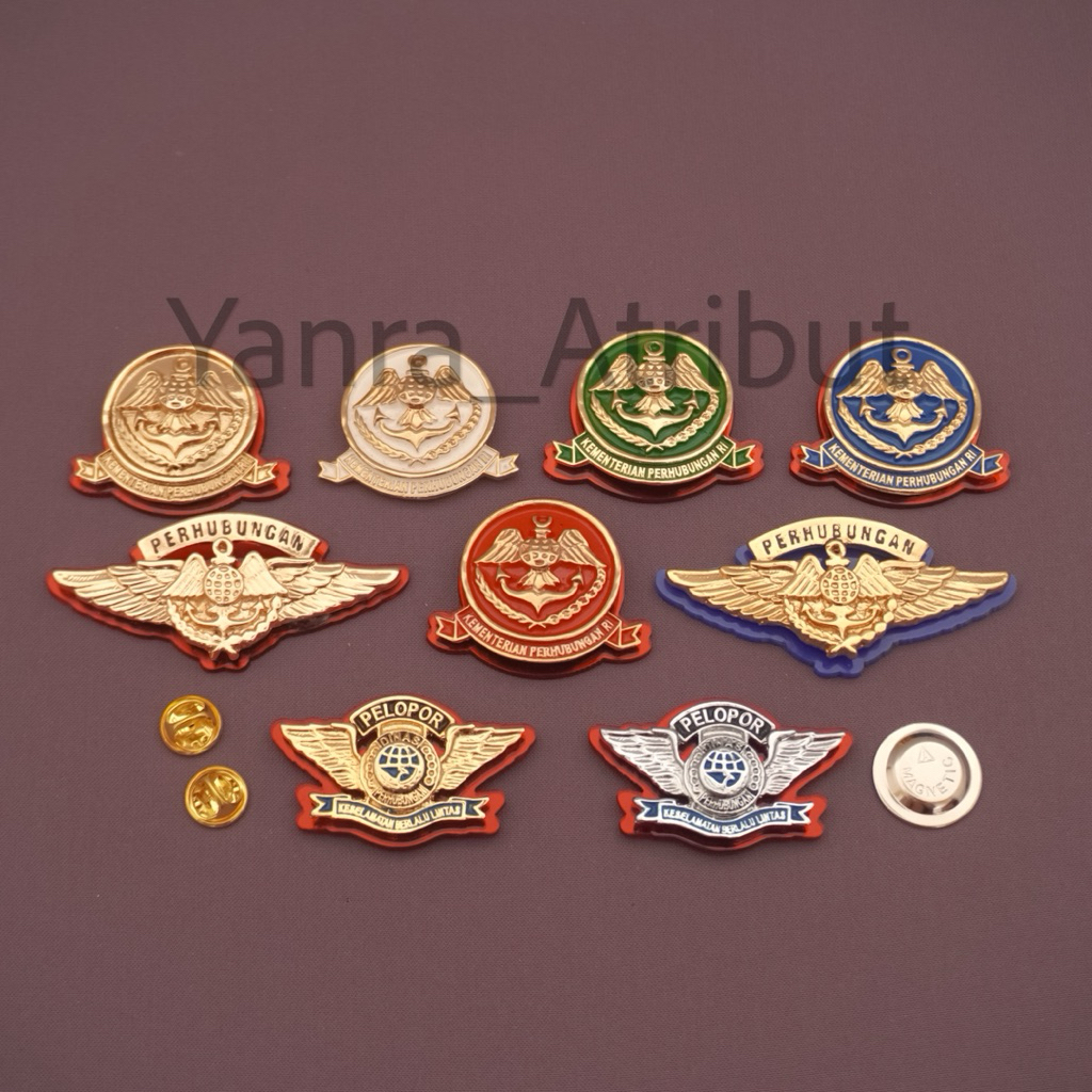 Jual Pin Wing Dishub Kemenhub Perhubungan / Tanjab dishub eslon 1 2 4 ...
