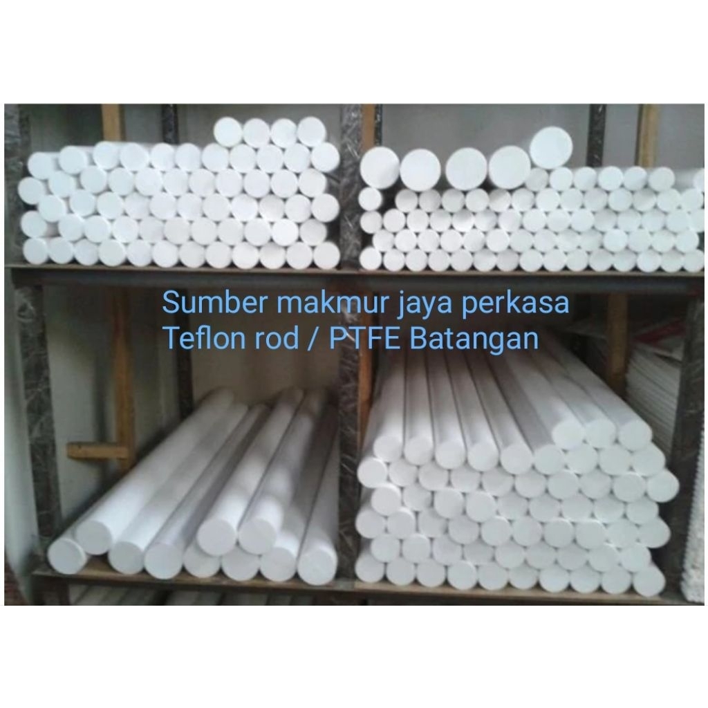 Jual Teflon Rod putih / PTFE Rod Batangan 25mm x 100cm | Shopee Indonesia