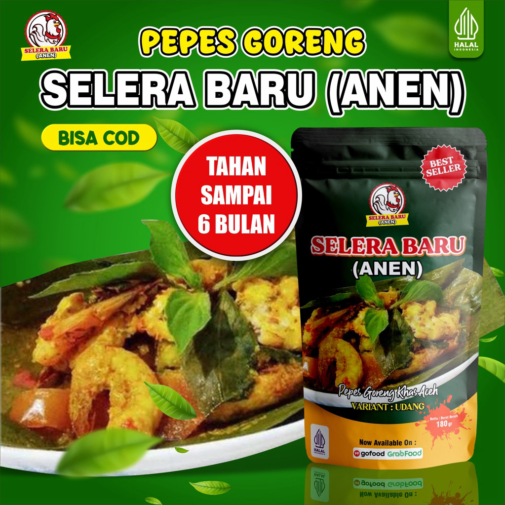 Jual Pepes Udang Goreng Khas Aceh selera baru ANEN isi 160 gran ...