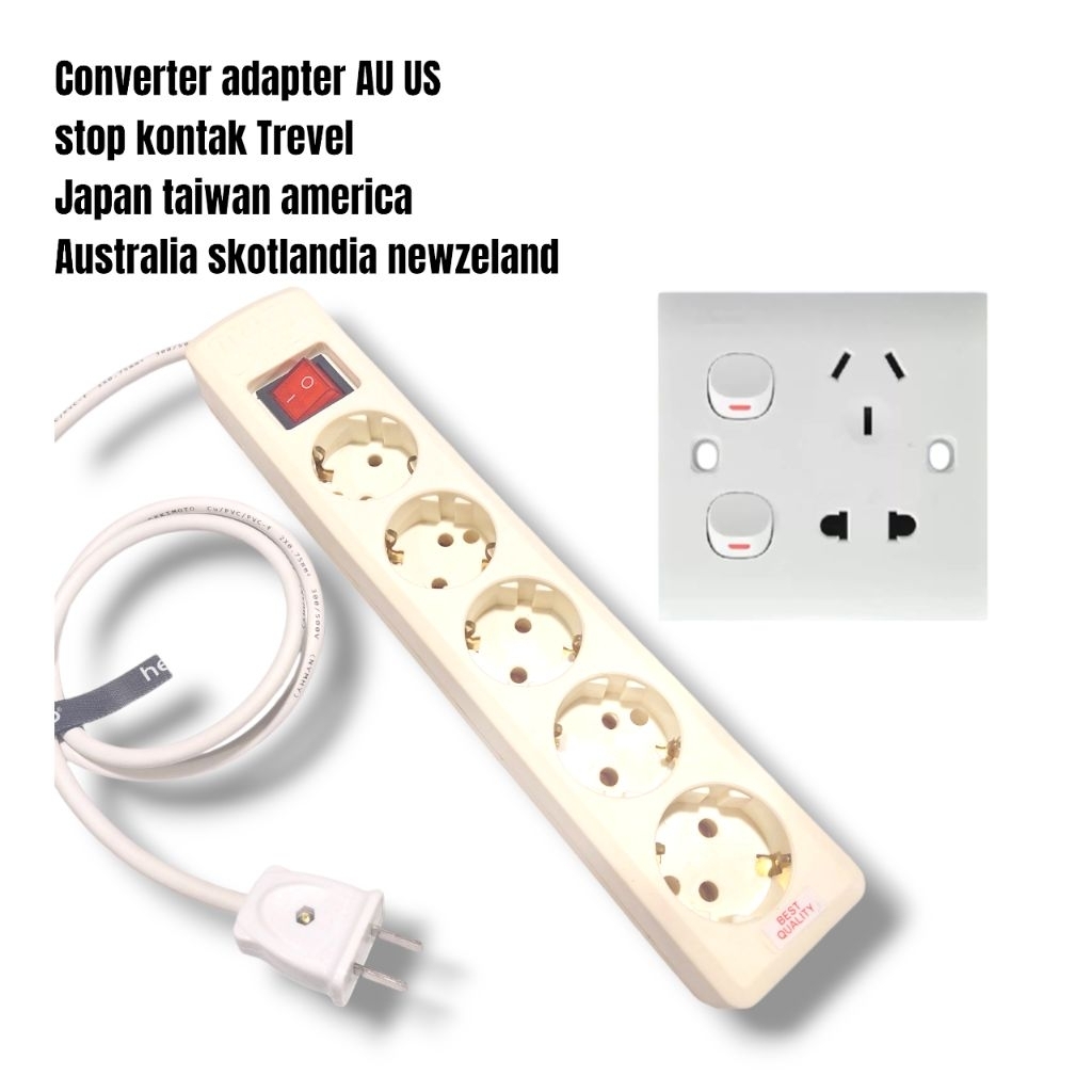 Jual Colokan Listrik Taiwan Jepang US Plug Adapter Over Steker / Taiwan ...