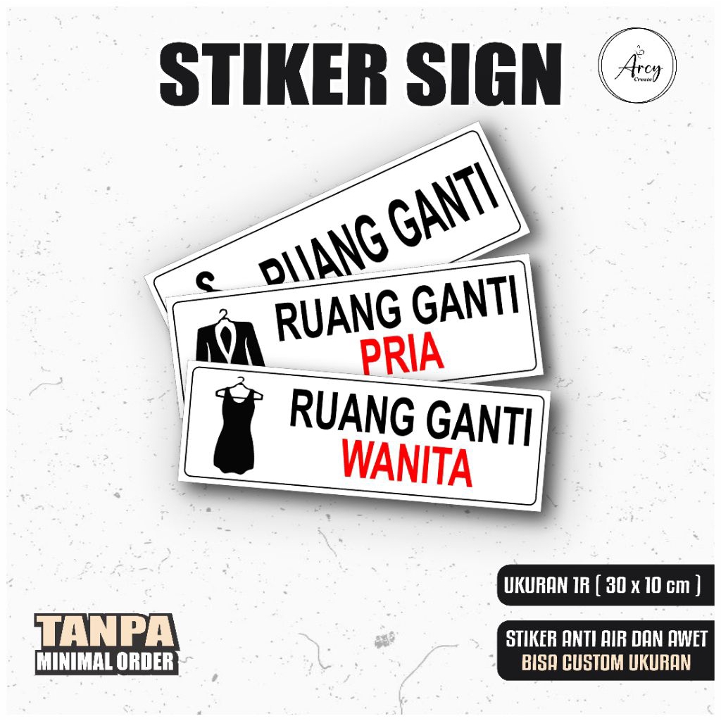 Jual Stiker Ruang Ganti | Shopee Indonesia