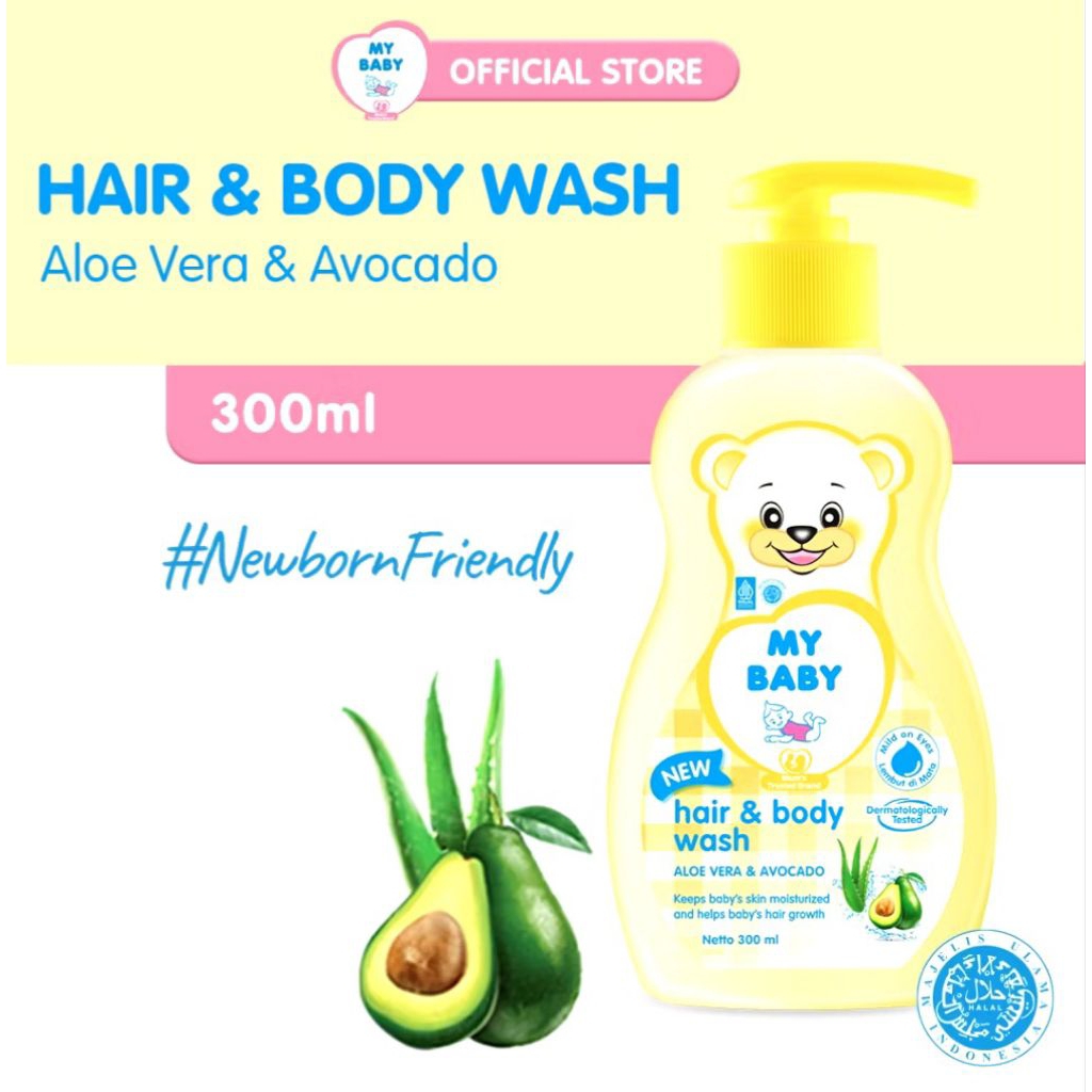 Jual My Baby Hair & Body Wash Refill 375ml / My Baby Milk Bath 400ml ...