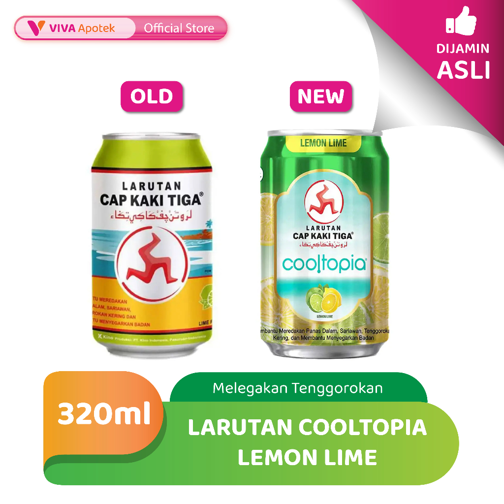 Jual Larutan Cap Kaki Tiga Cooltopia Lemon Lime untuk Meredakan Panas Dalam (320 ml) | Shopee ...
