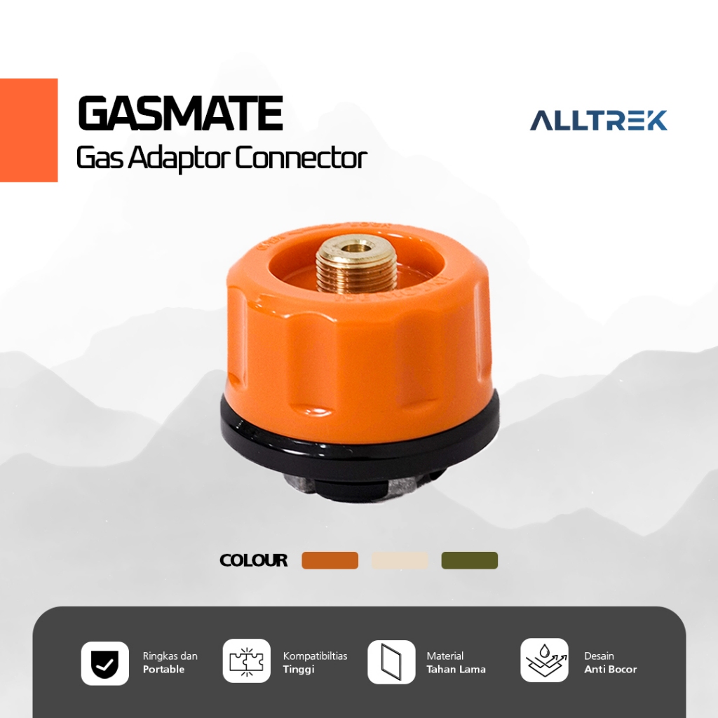Jual ALLTREK Gas Adaptor Kompor Portable GASMATE Connector Cannister ...
