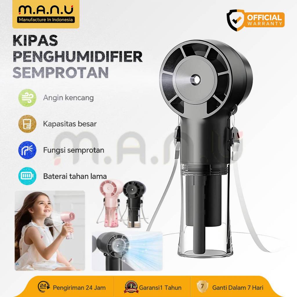 Jual MANU Kipas Semprot High-Speed Angin Kencang 4 Speeds 5000mAh Mini ...