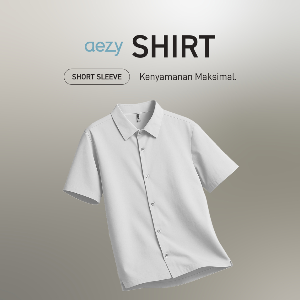Jual No Void Minds AEZY LITE Basic Collar Short Sleeve Shirt Kemeja ...
