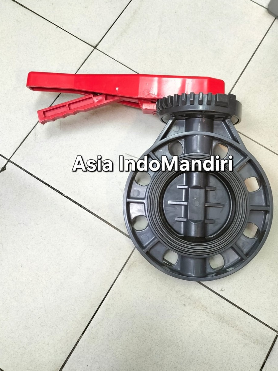Jual Butterfly Valve PVC 4" inch Lever Handle/Butterfly PVC 4" inch ...