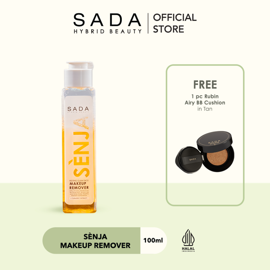 Jual [BUY 1 GET 1] SADA Senja Resting Glam Face Make Up Remover GET ...