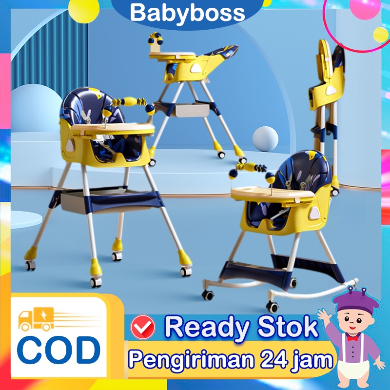 Jual [Tinggi dapat disesuaikan]Meja Kursi Makan Bayi Bisa DilepasTempat ...