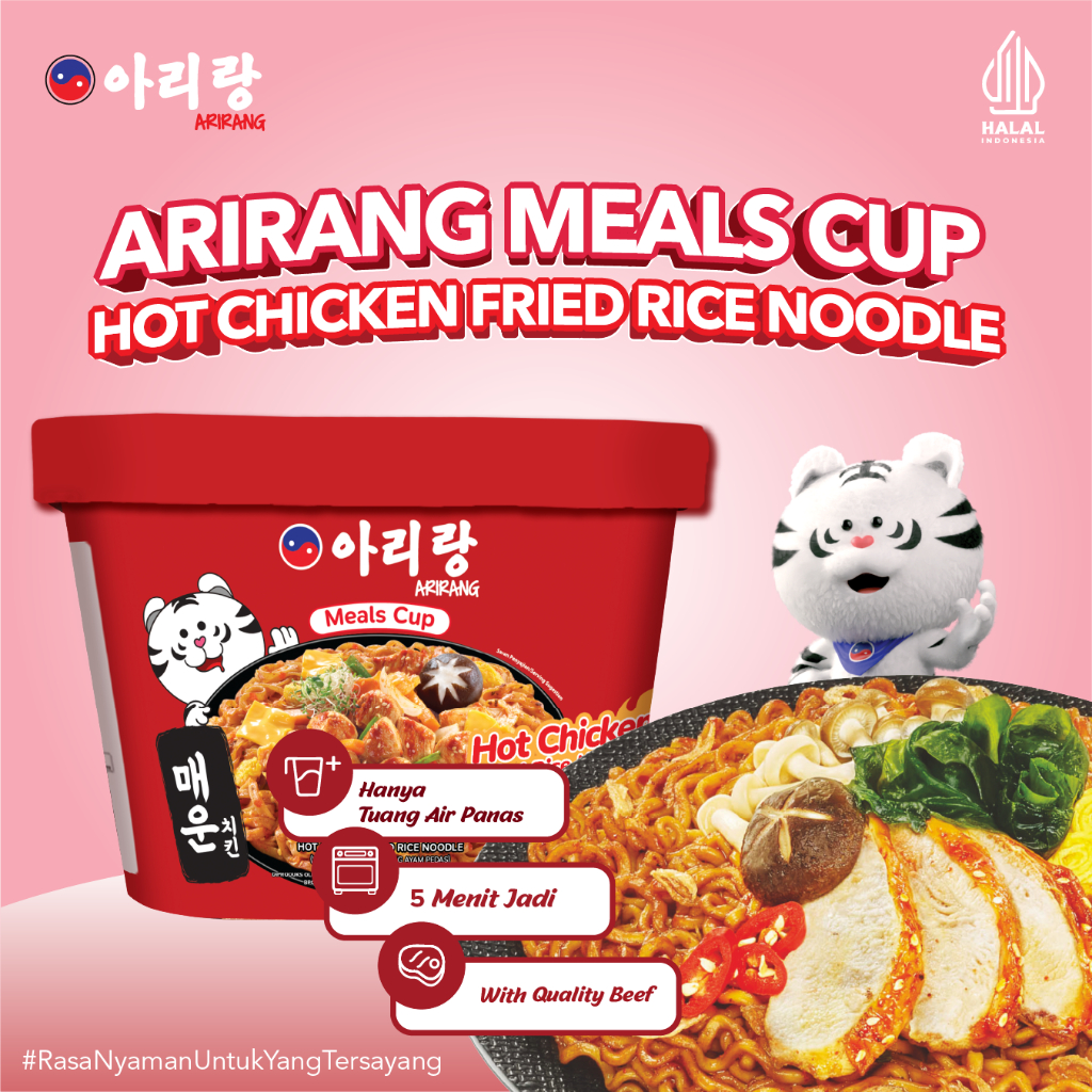 Jual Arirang Meals Cup Hot Chicken Fried Rice Noodle | Shopee Indonesia