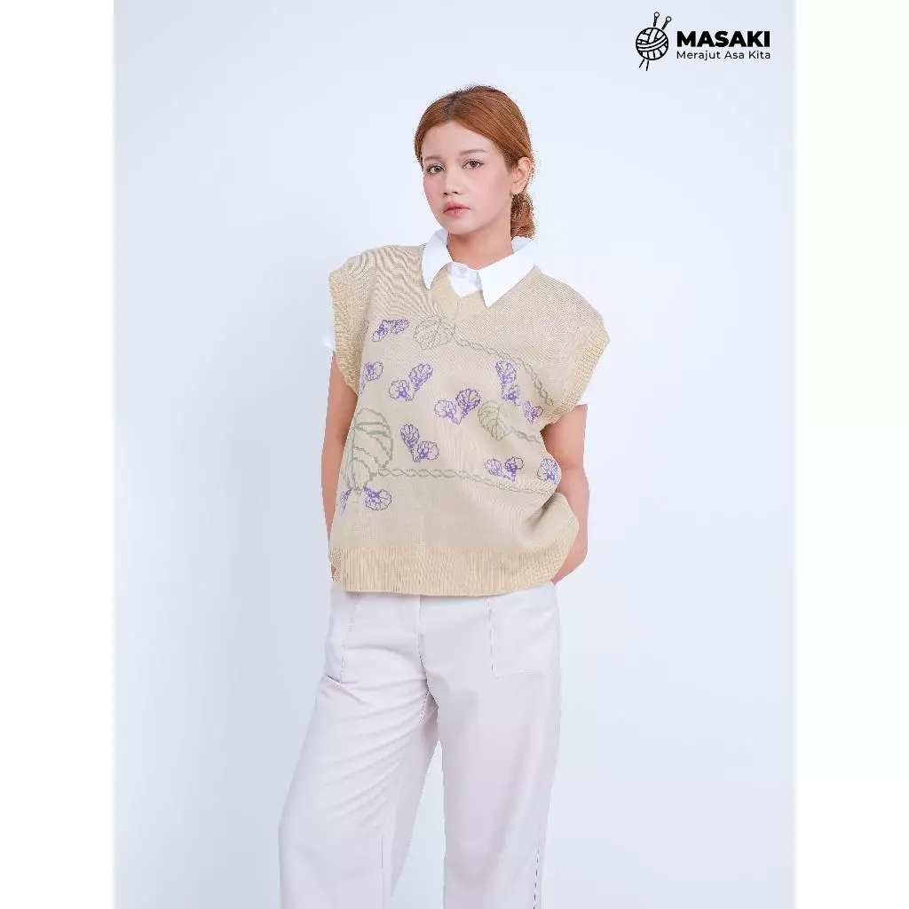 Jual MASAKI - Binora Knit Vest by Kendisa | Shopee Indonesia