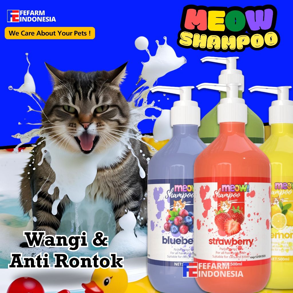 Jual Shampoo Sampoo Sampo Kucing Plus Conditioner FEFARM | Shopee Indonesia