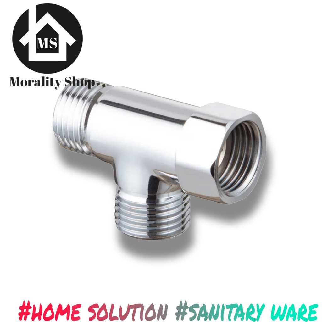 Jual spare part pipa kran air 1/2 inch fitting sambungan shower kloset ...