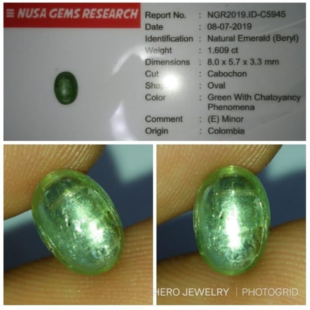 Jual Natural CATS EYE Zamrud Colombia Emerald Beryl Colombia Ada garnet ...