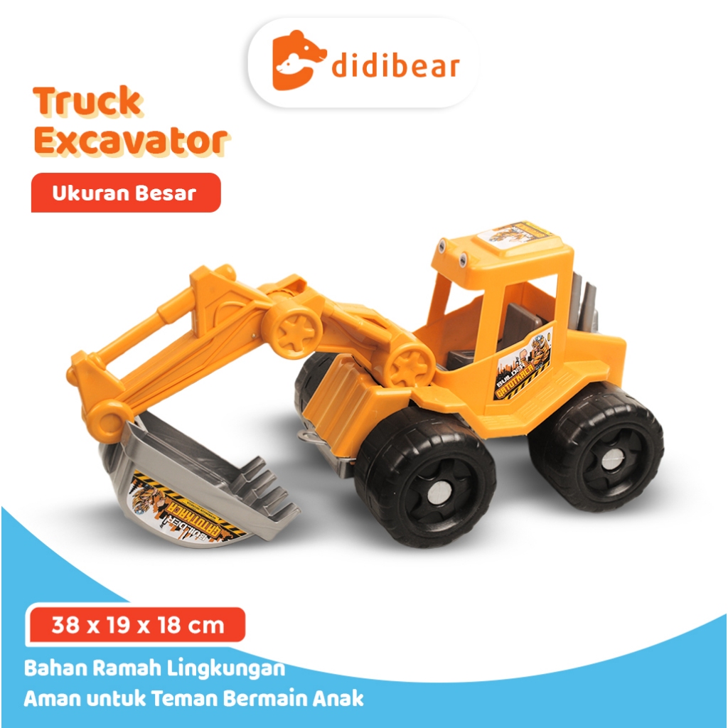 Jual Didibear Mainan Beko Excavator Besar Truk Konstruksi Bump And Go ...