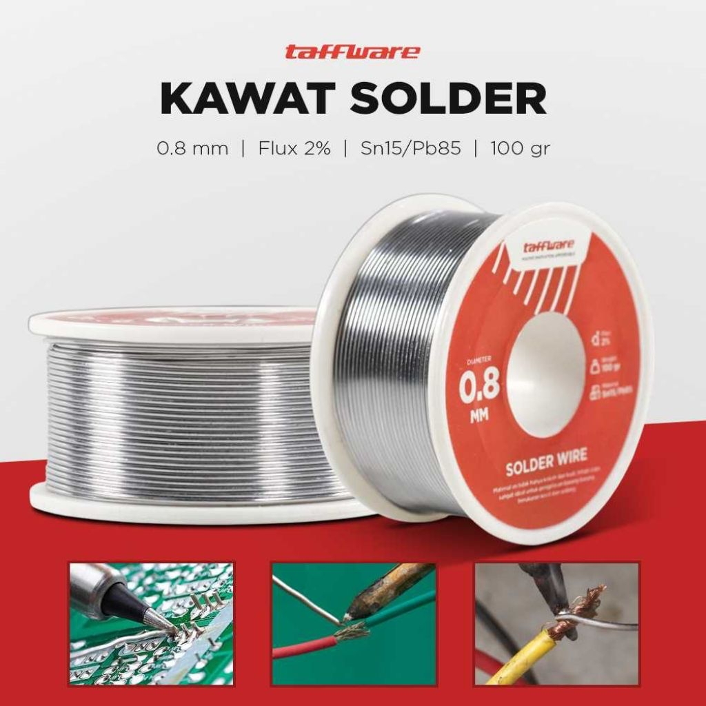 Jual Kawat Timah Solder Wire 0.8mm 100gr - Kawat Las Timah Solder 0.8mm ...