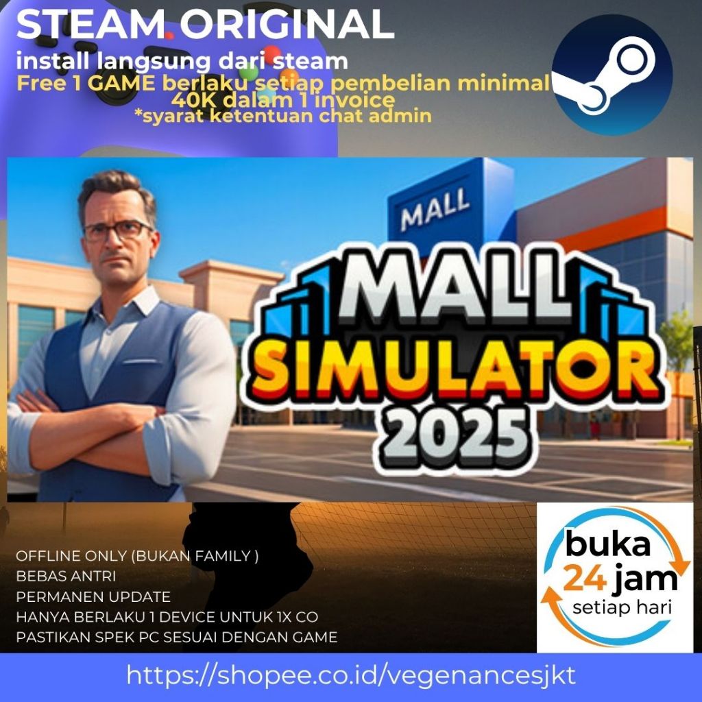 Jual Mall Simulator 2025 PC Game Original + Latest Update | Shopee ...