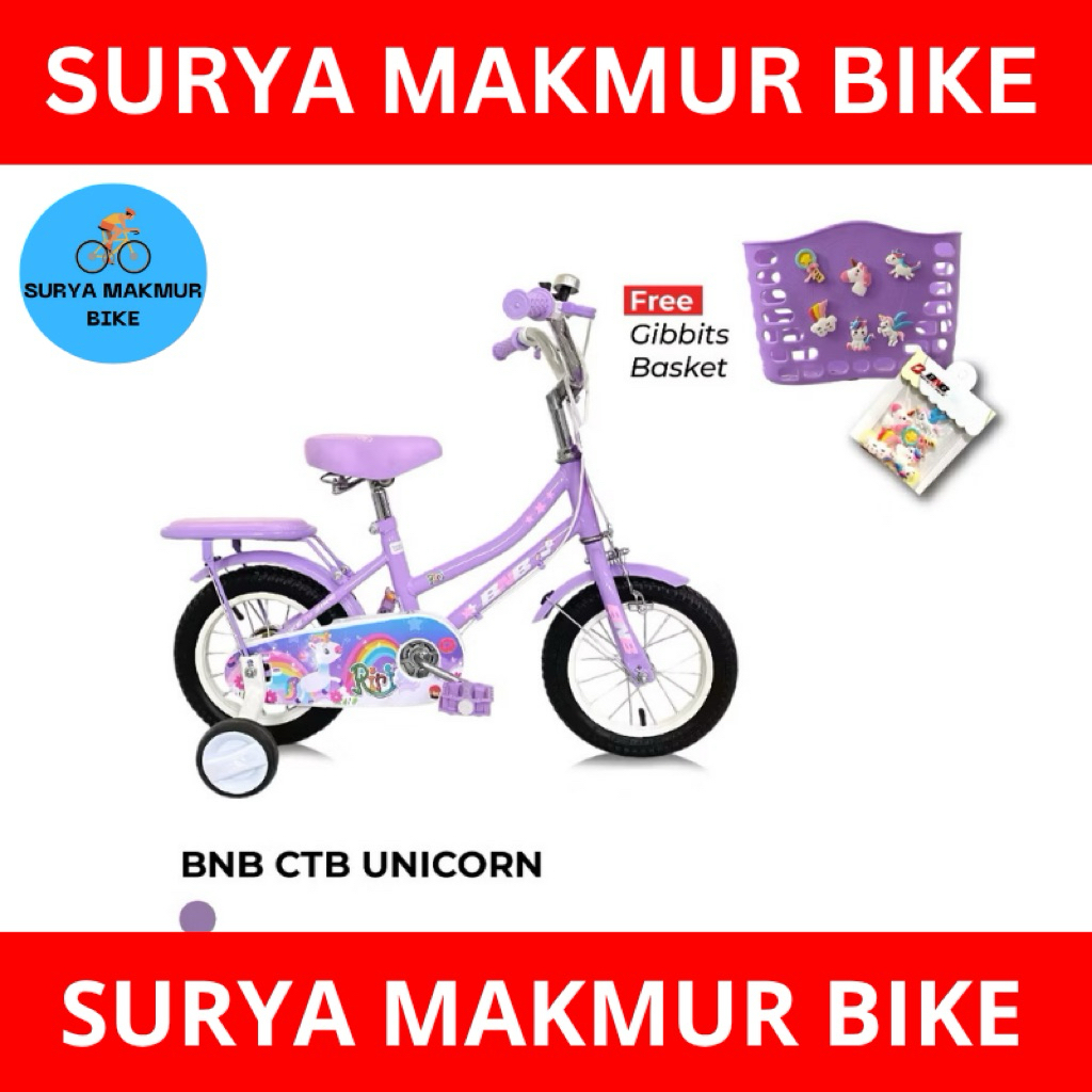 Jual Sepeda anak perempuan 12"16"18"BNB Unicorn new | Shopee Indonesia