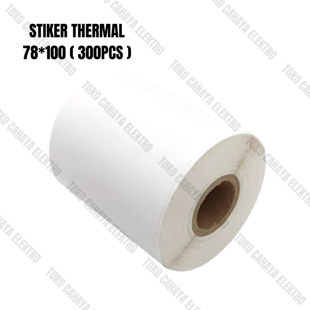 Jual KERTAS LABEL STIKER THERMAL 78*100 ( 300 PCS ) BISA COD | Shopee ...