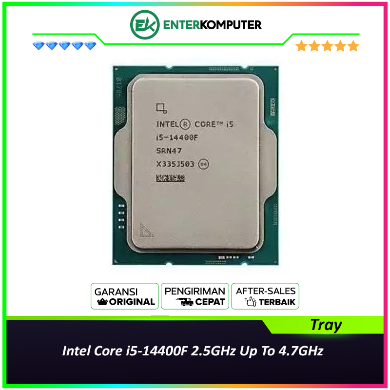 Jual Intel Core i5-14400F 2.5GHz Up To 4.7GHz - Cache 20MB [Tray] Socket LGA 1700 - Raptor Lake ...