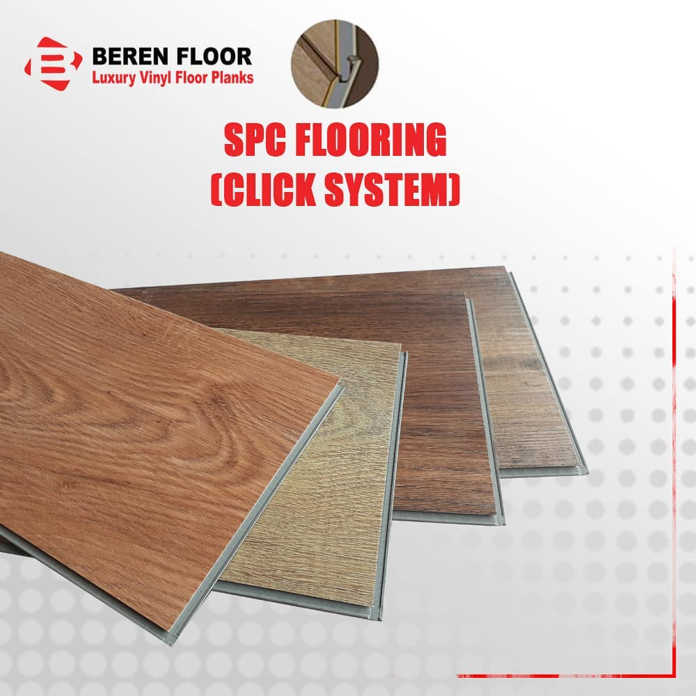 Jual Lantai SPC Floor Click System Tebal 5mm | SPC Flooring Per Box (2 ...