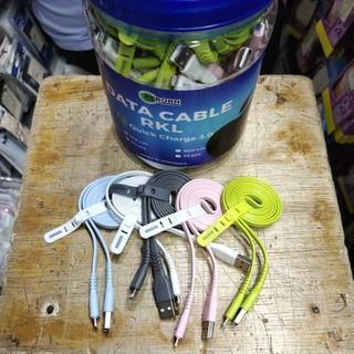 Jual KABEL DATA / USB CHARGER REBORN MICRO, TYPE C, IPHONE 1 METER DAN ...
