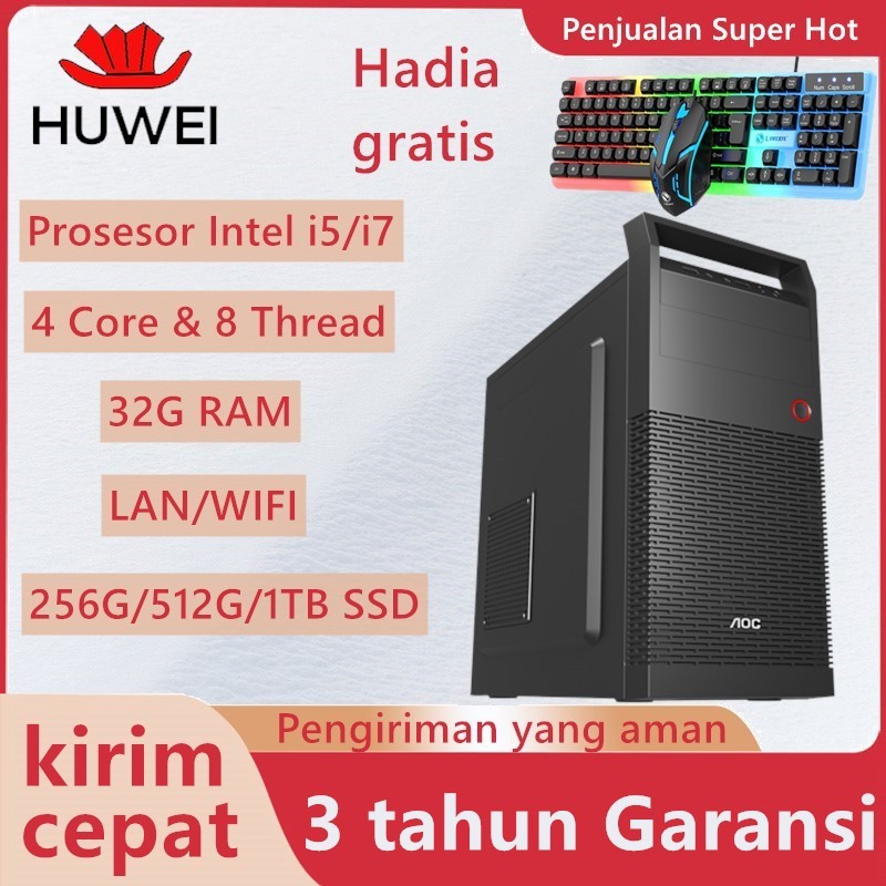 Jual ACO komputer desktop intel 12core/32G ram PC Gaming full set ...