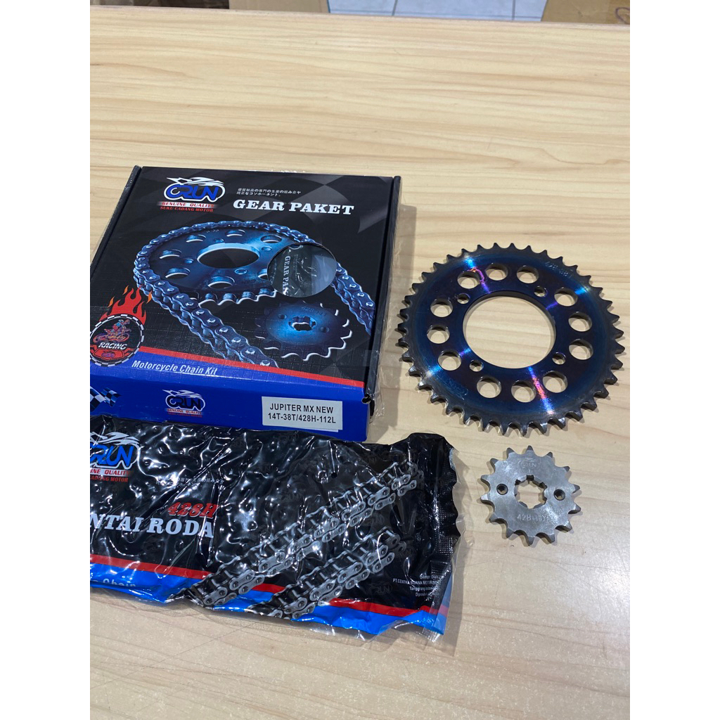 Jual Crun GirSet RACING Jupiter MX Mew 50C / Gear Gir Set Paket Jupiter ...