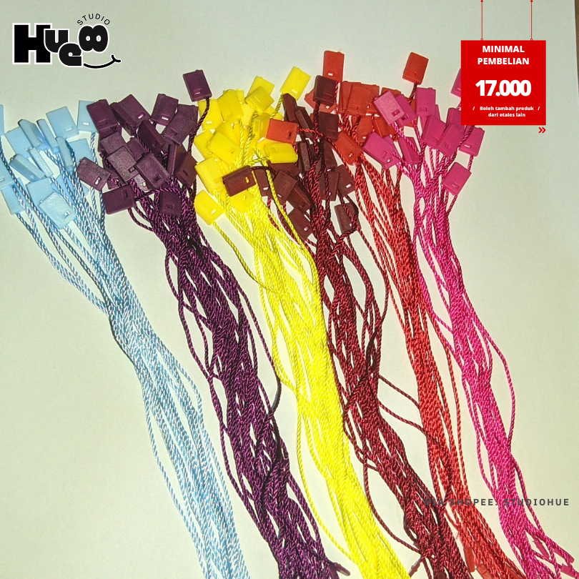 Jual Tali hangtag / tali gantungan label / tali labeling baju 18cm ...