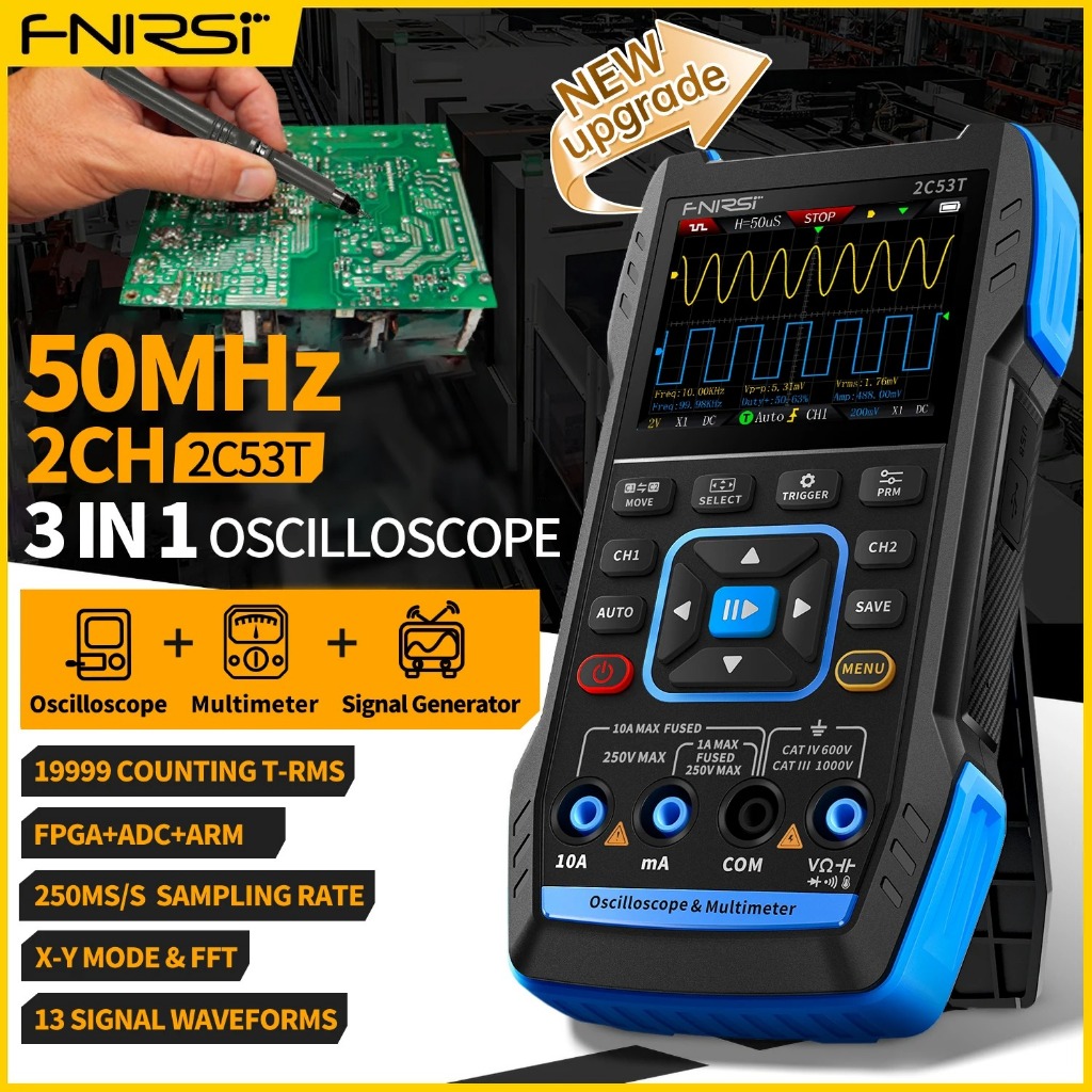 Jual Digital Oscilloscope 3 in 1 Digital Multimeter Signal Generator 2 ...