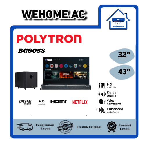 Jual TV LED Polytron 32BG9058 / 43BG9508 LED Polytron Android TV ...