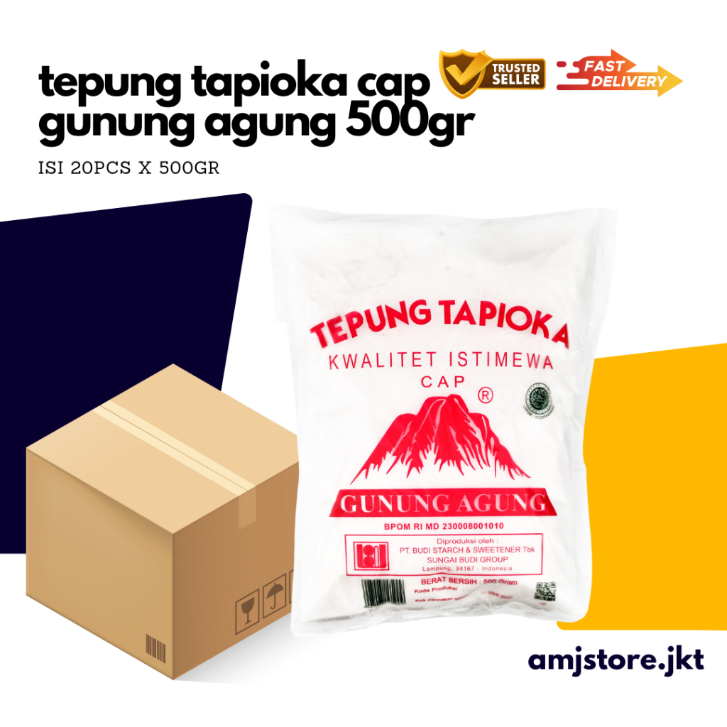 Jual Tepung tapioka cap gunung 500grx20pcs | Shopee Indonesia