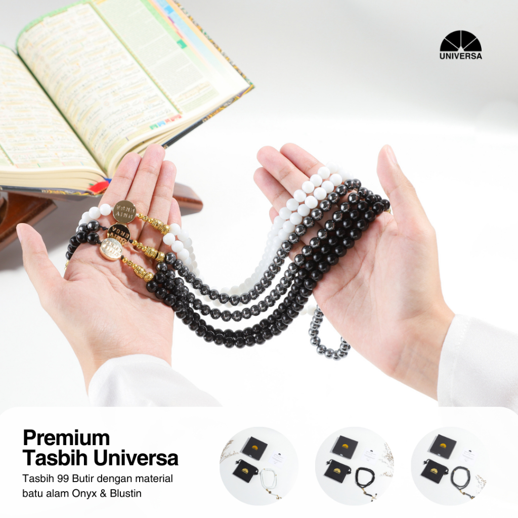 Jual UNIVERSA Tasbih Premium - Onyx - Blustin 99 Butir | Shopee Indonesia