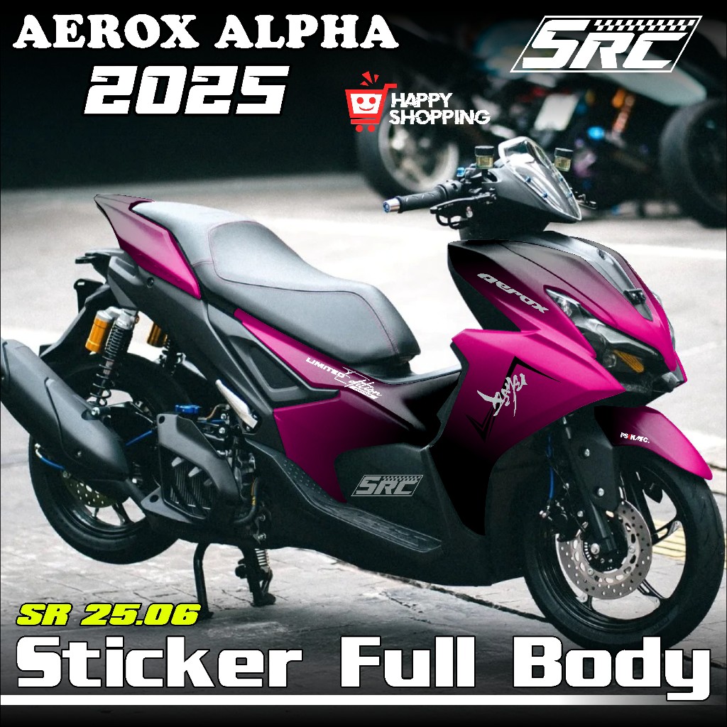 Jual COD Terbaru Sticker Yamaha Aerox Alpha Turbo Full Body Tahun 2025 ...