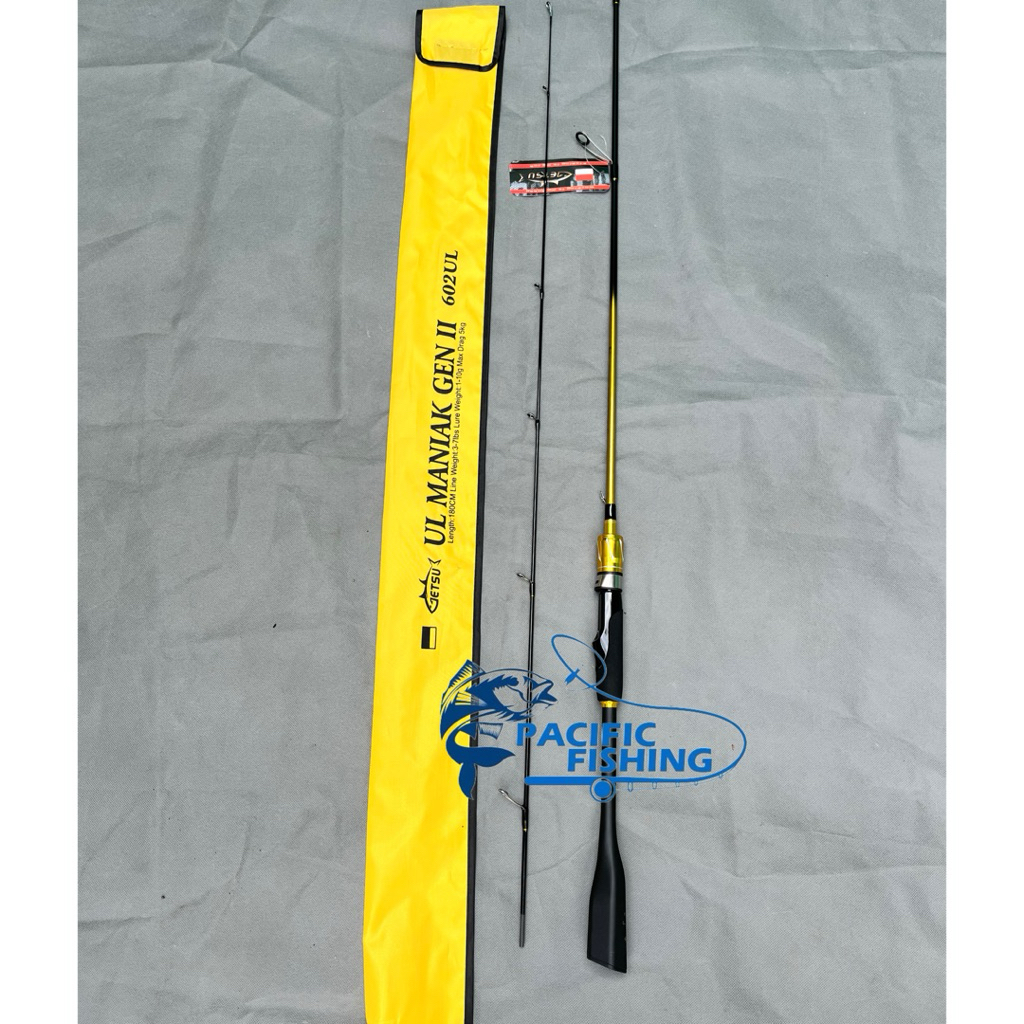 Jual Joran UL MANIAK GEN II 3-7lb 602 662 / 702 Carbon Solid Max Drag ...