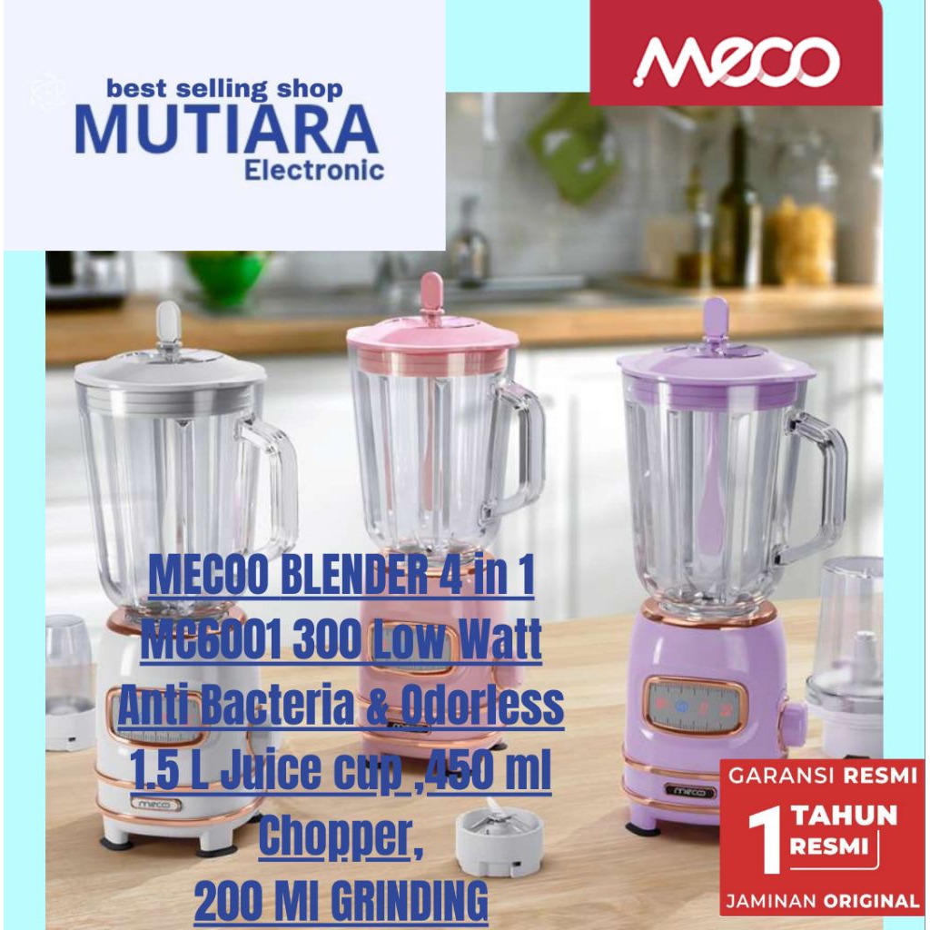 Jual Mecoo Most Aesthetic 4 in 1 Blender Ice Crusher Juicer 300 Low ...