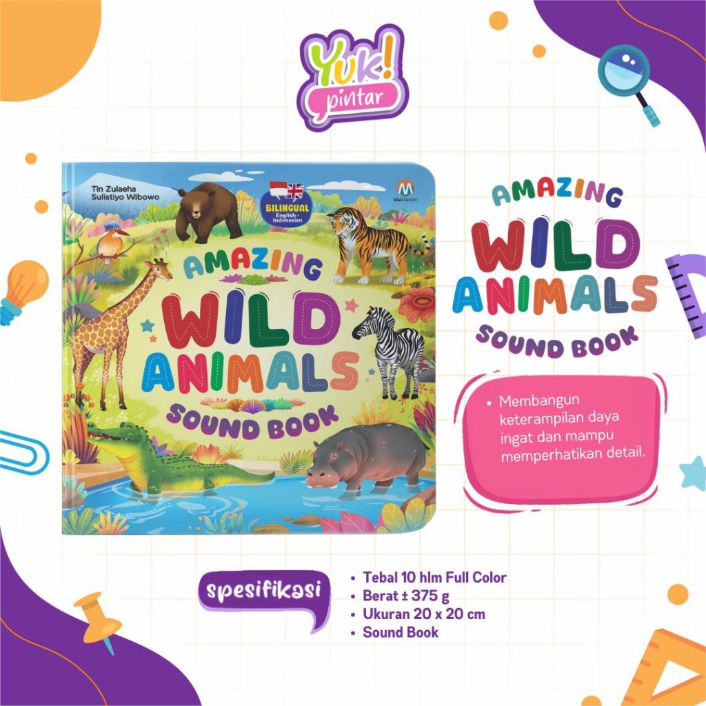 Jual Ziyadbooks Official soundbook Anak Bersuara suara Amazing Wild ...