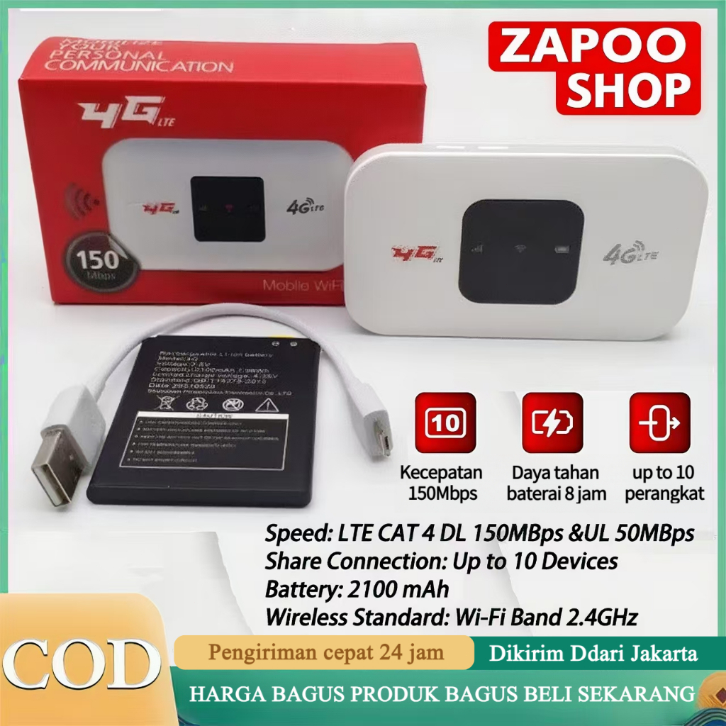 Jual Modem WIFI Mifi All Operator 4g Mudah Dibawa USB 500Mbps 4g ...