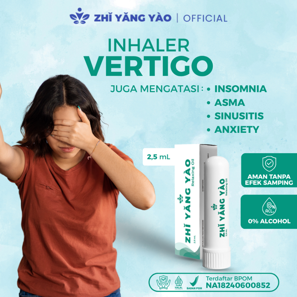 Jual Zhi Yang Yao Inhaler Vertigo Meredakan Pusing Sakit Kepala Atasi ...