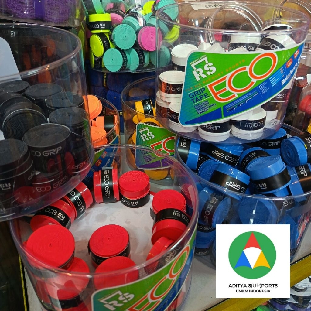 Jual Grip Karet RS ECO Pegangan Raket Badminton Tenis Padel Pickle Ball ...