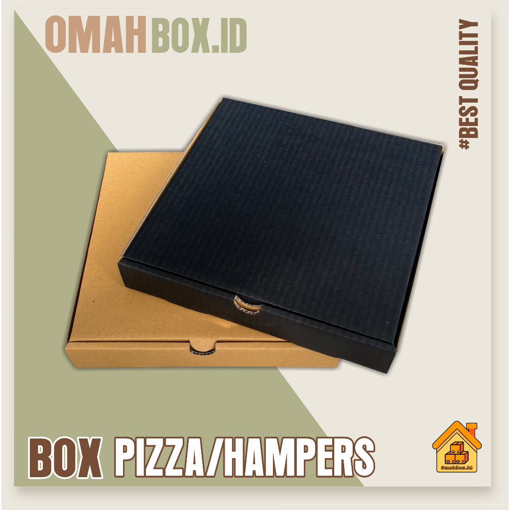 Jual Box Pizza/Hampers 23x23x4 cm | kardus pizza | box pizza | kemasan ...