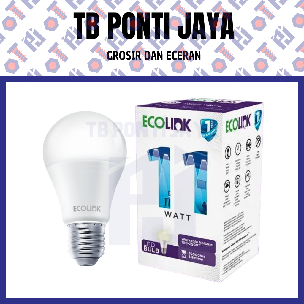 Jual Lampu LED Bulb Ecolink 5W 7W 9W 11W Cool Daylight | Shopee Indonesia