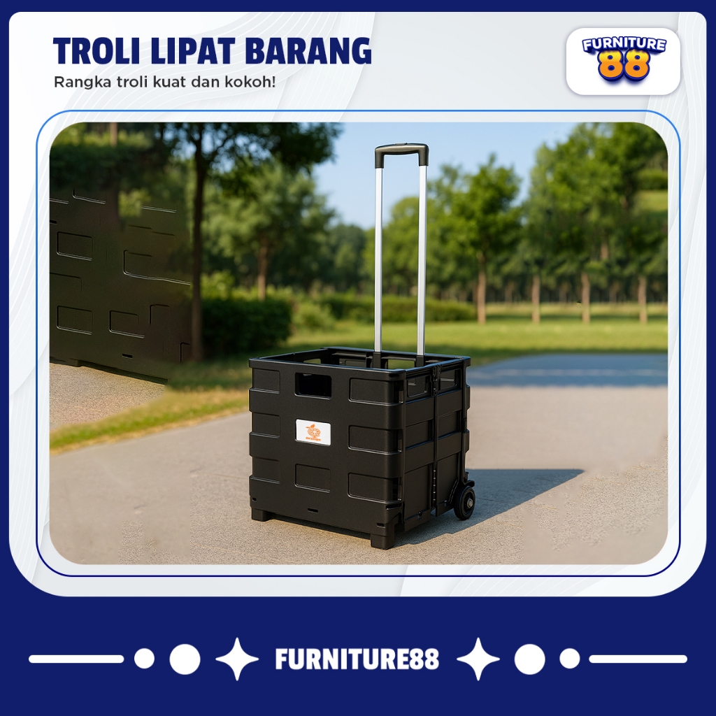 Jual Troli Belanja Troli Barang Lipat Trolley Camping Troli Lipat Troli ...
