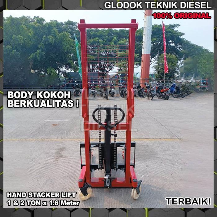 Jual Hand Stacker 1 Ton Hand Lift 1000 KG Hand Forklift Pallet Manual 1 ...