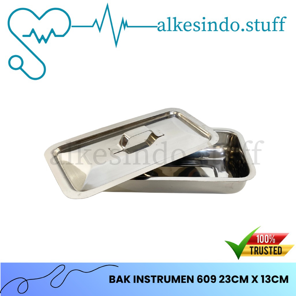 Jual Bak Instrumen 509 Sedang Stainless Steel Dengan Tutup | Baki ...