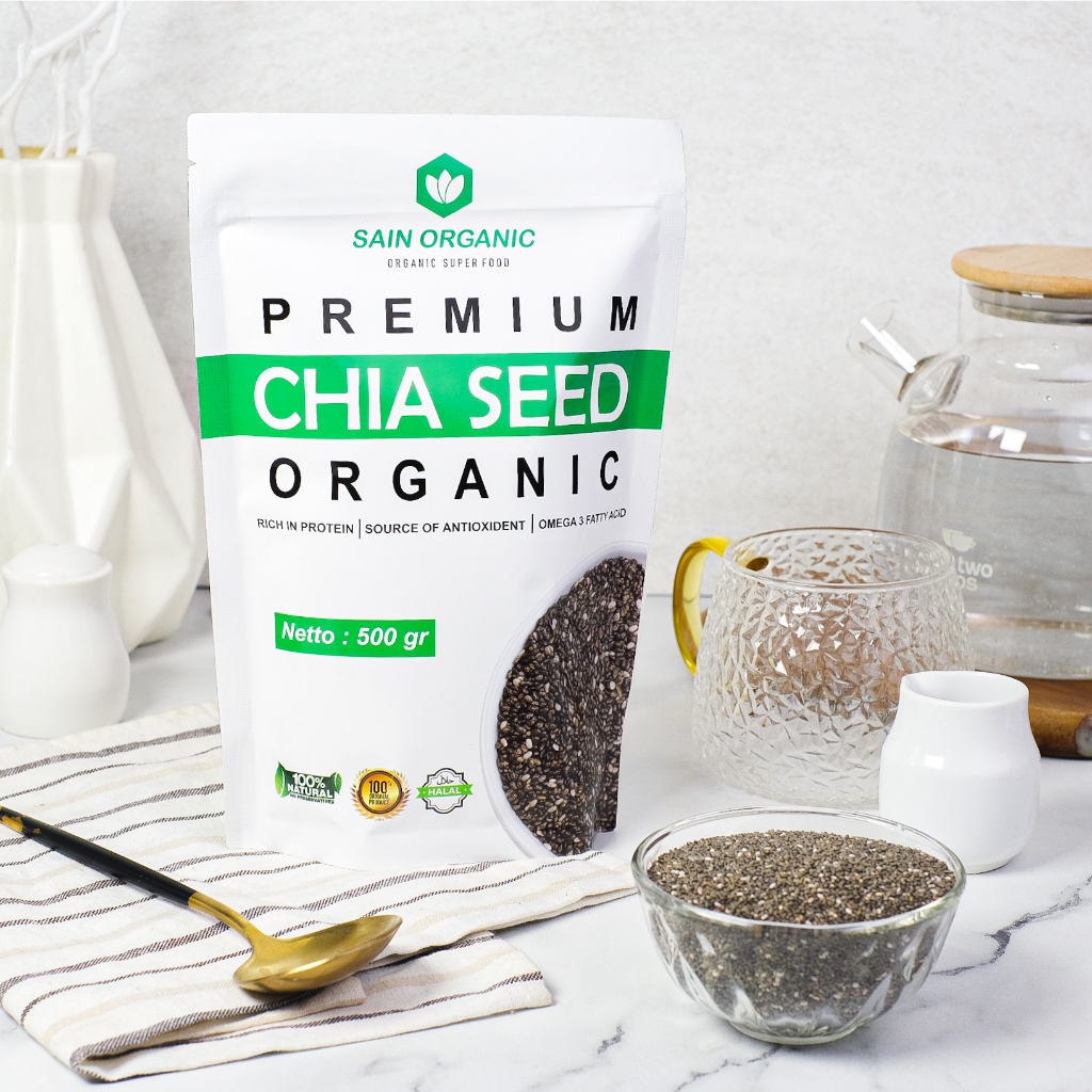 Jual Chia Seed Organic untuk Diet Freshly Black Cia Seed Organik fresly ...