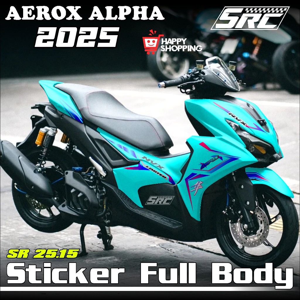 Jual COD Sticker Yamaha Aerox Alpha Turbo Full Body Tahun 2025 Sticker ...