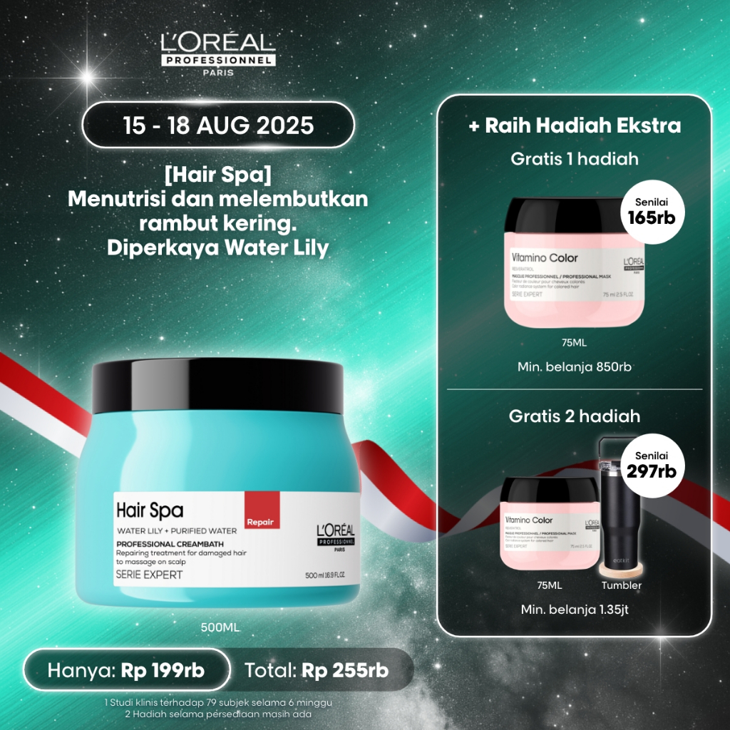 Jual Hair Spa Repair Creambath 500 ml untuk rambut rusak by L'Oreal ...
