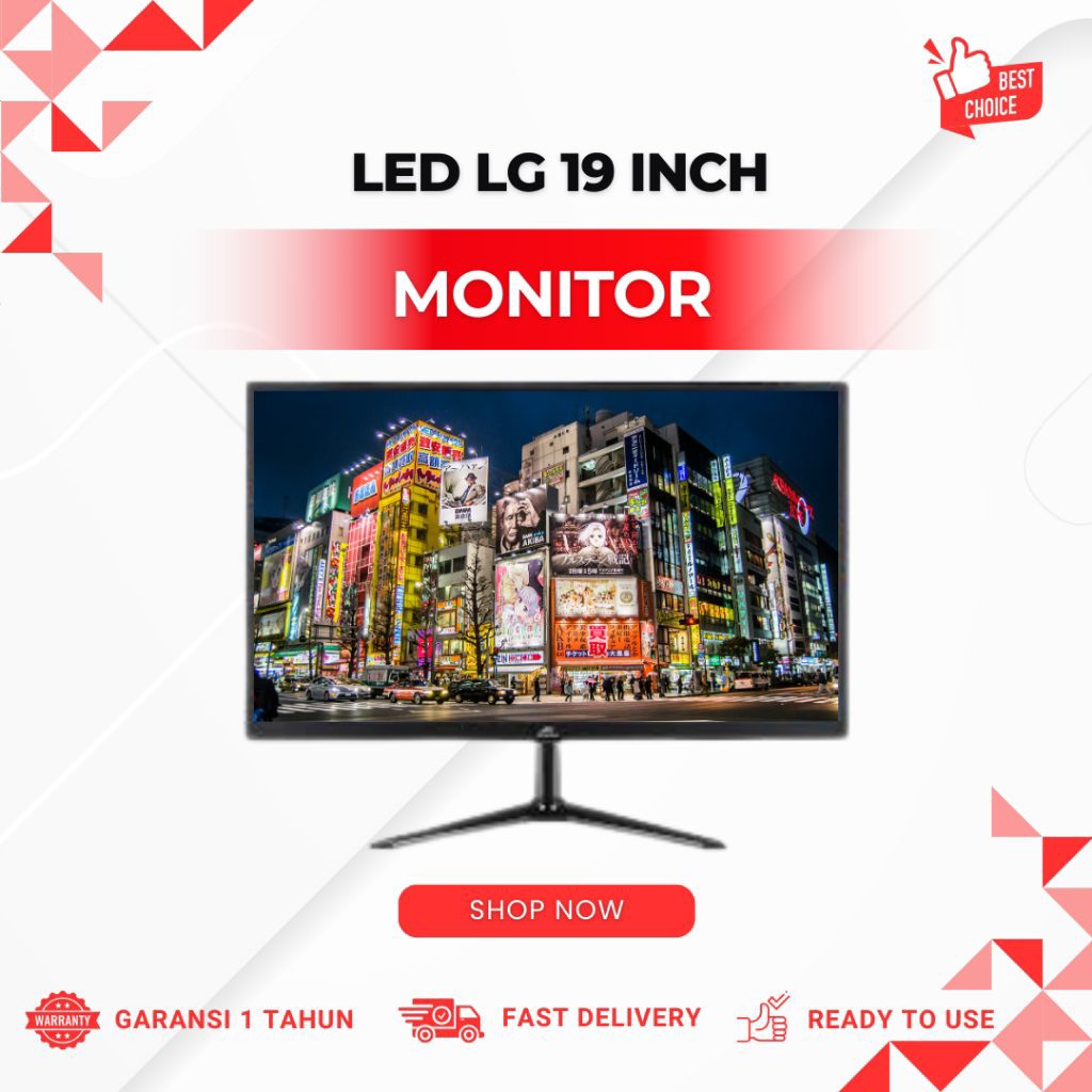 Jual Monitor LED 19 Inch LG Layar Komputer / Monitor CCTV / Monitor ...